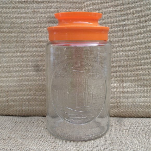 Anchor Hocking | Kitchen | Vintage Anchor Hocking Wharf Design Tang Jar ...